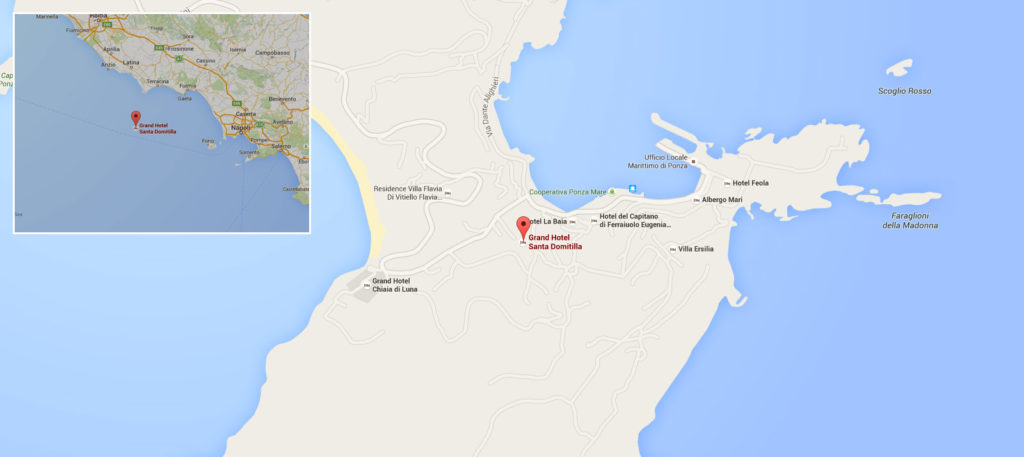 Location - Grand Hotel Santa Domitilla - Ponza 4 Stars Hotel
